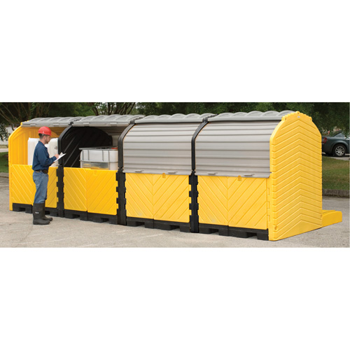 Ultratech Outdoor 4-Tank Ultra-Modular IBC Spill Pallet, 365 US gal ...