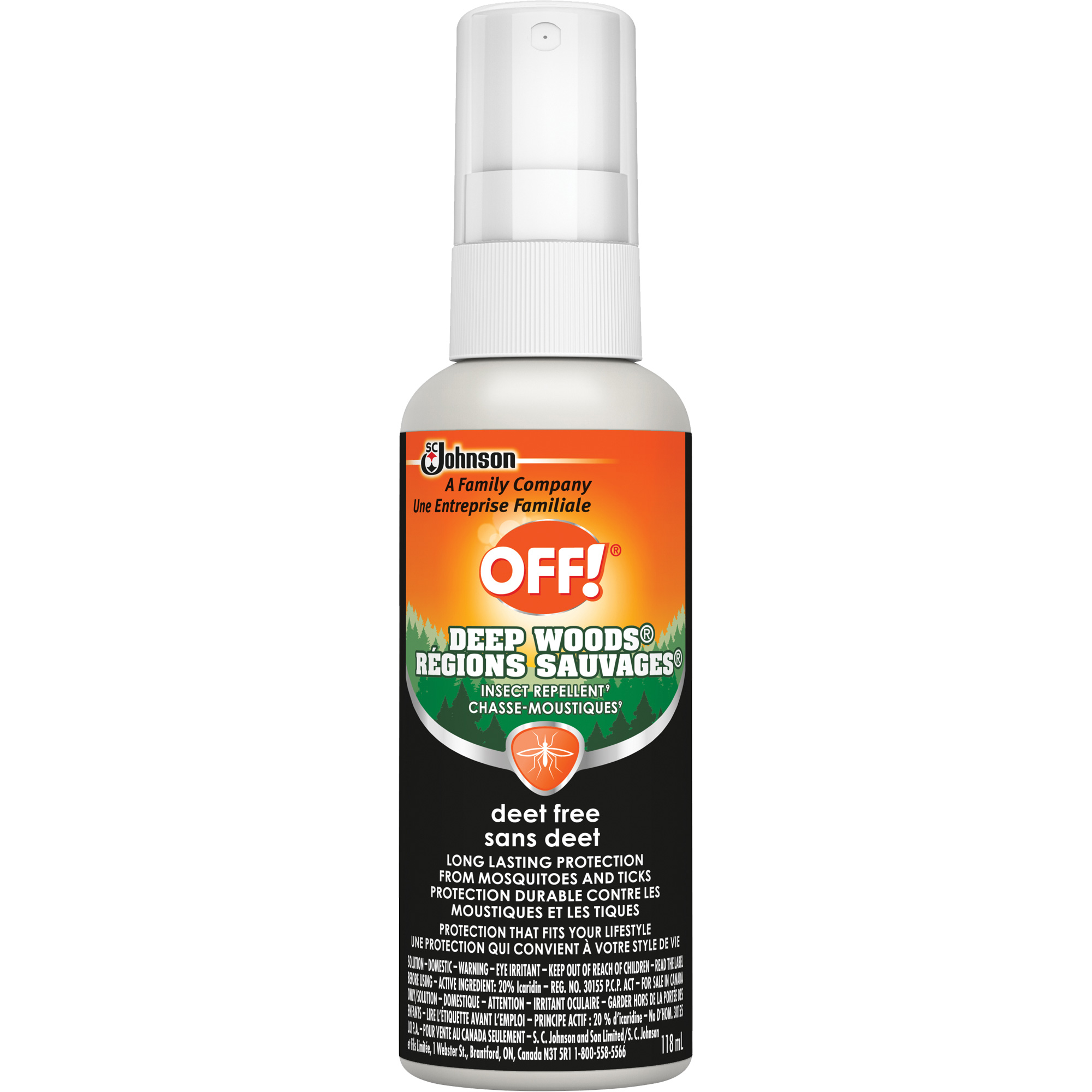 SC Johnson OFF! Deep Woods® Insect Repellent, DEET Free, Spray, 118 ml ...