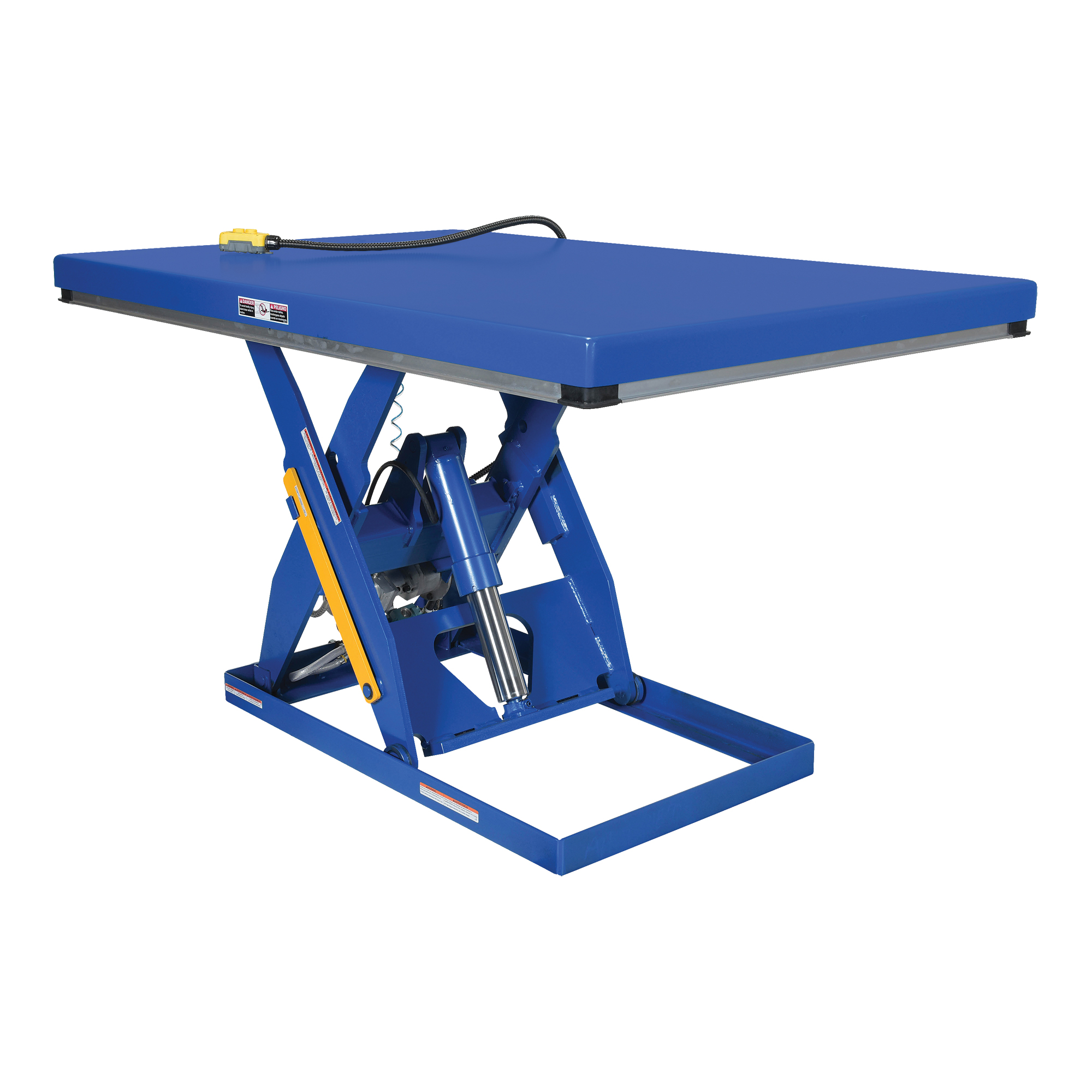 Vestil Hydraulic Scissor Lift Table, Steel, 48" L x 24" W, 3000 lbs ...