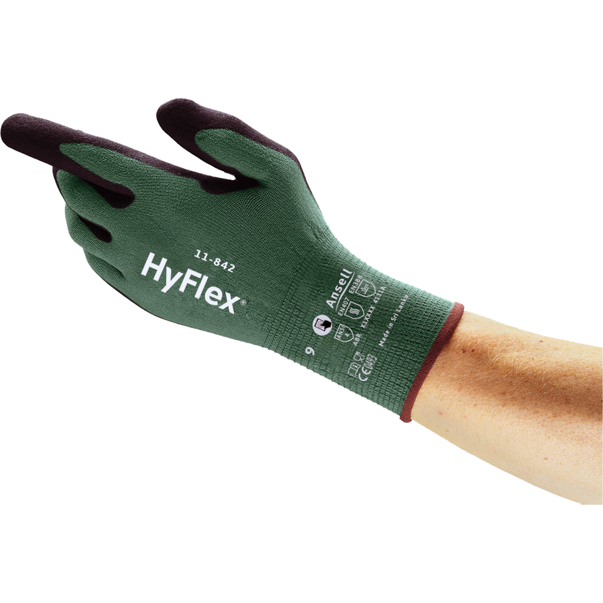 Ansell HyFlex® 11-842 Sustainable Multi-Purpose Gloves, 11, Foam ...