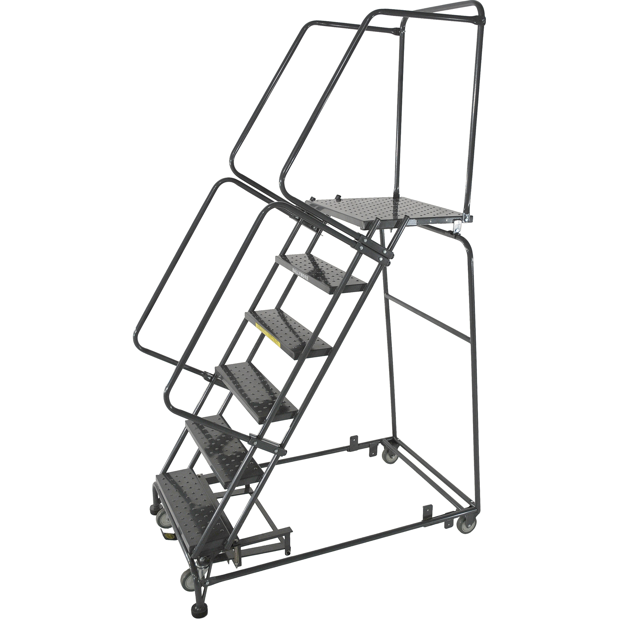 Ballymore Weight Actuated Lockstep Rolling Ladders, 7 Steps, 24" Step ...